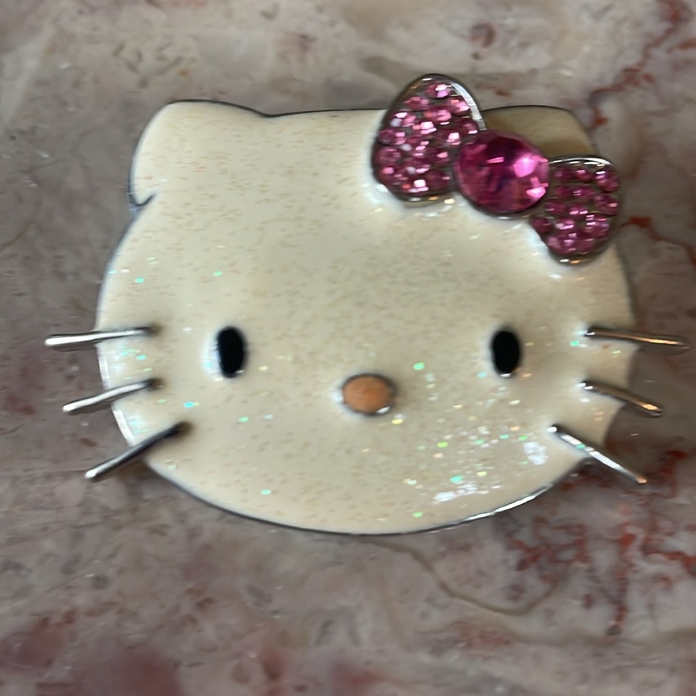 Euc~Vintage Sanrio Rhinestone Hello Kitty Brooch With… - Gem